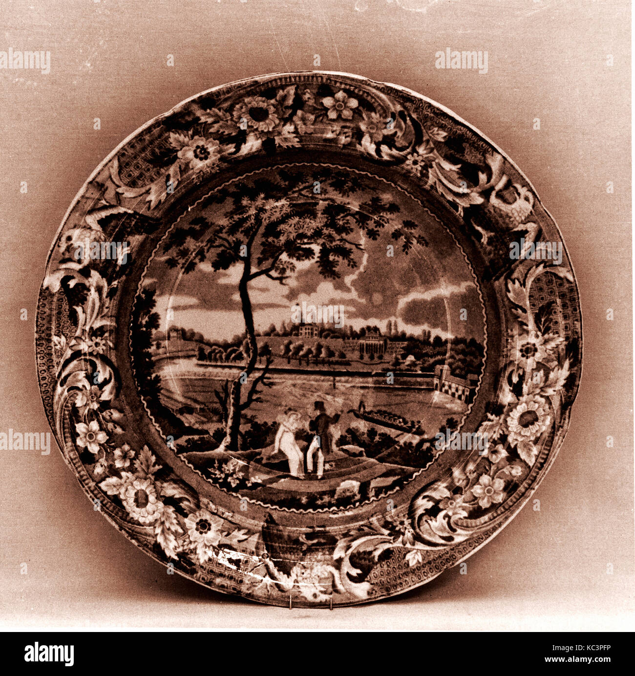 Plate, ca. 1824–ca. 1836, Made in Staffordshire, Stoke-on-Trent ...