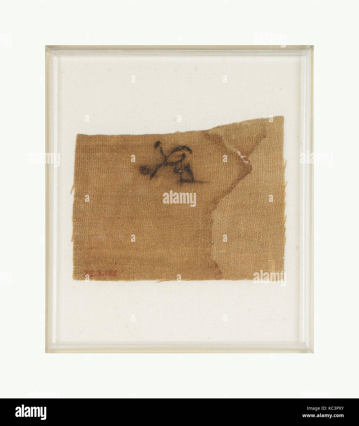 Mummy bandage inscribed with a falcon, ca. 1000–945 B.C Stock Photo - Alamy