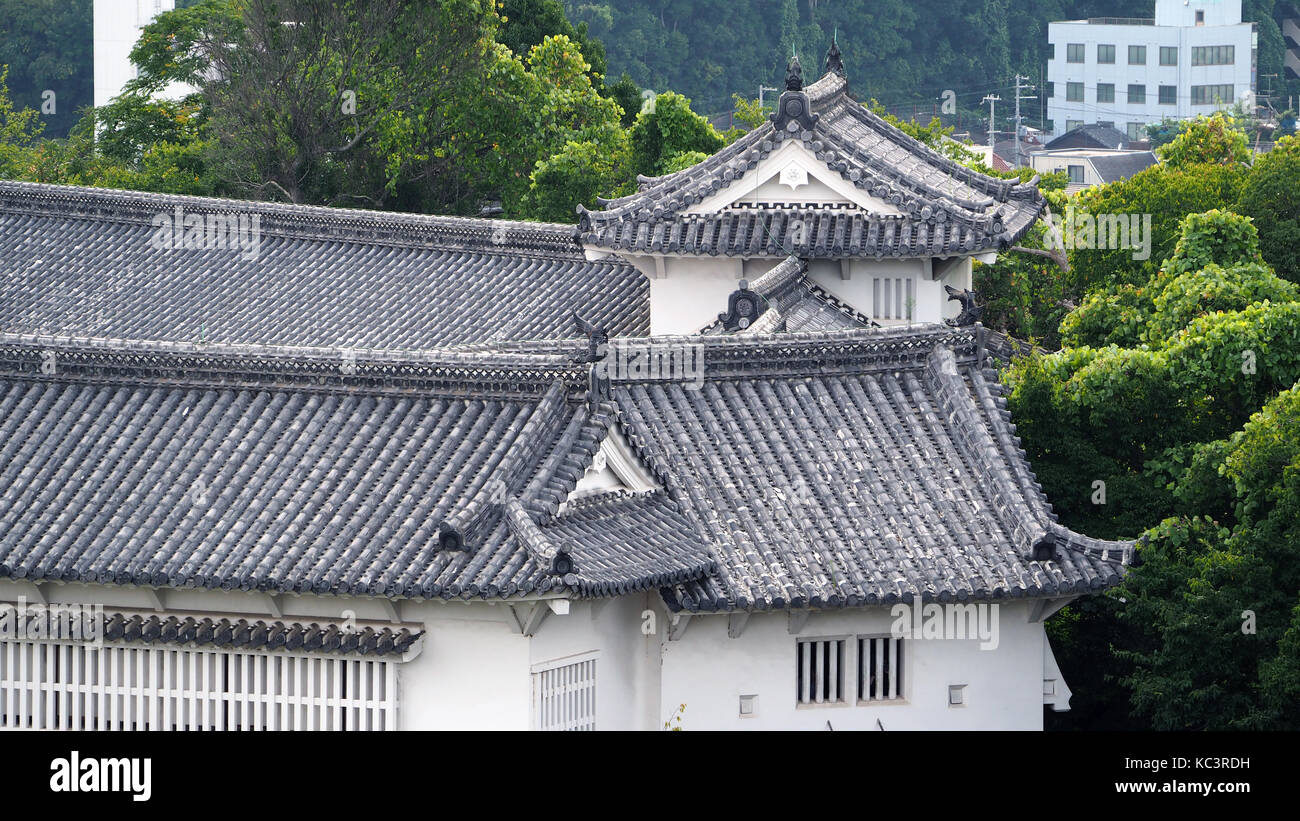 Himeji castle World heritage of Hyogo city in Japan and have a white ...
