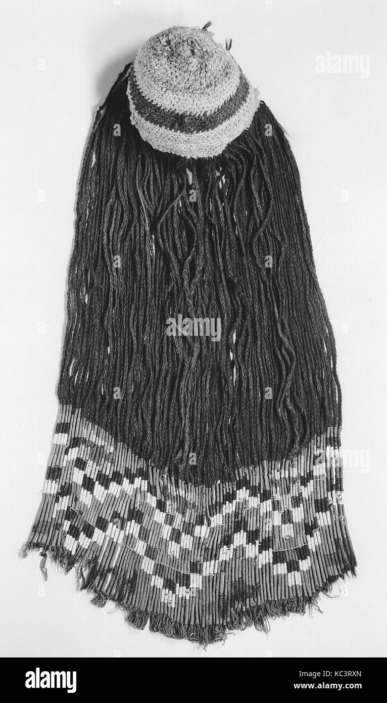 Cap Woven with Human Hair, 14th–16th century, Peru, Inca, Camelid hair ...
