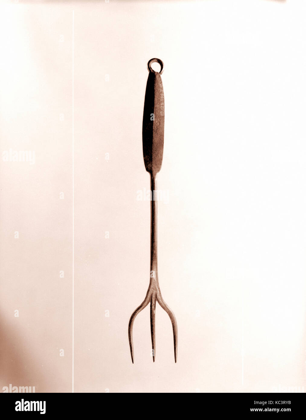 Pot Fork, 1700–1800, Iron, H. 13 1/2 in. (34.3 cm), Metal Stock Photo ...