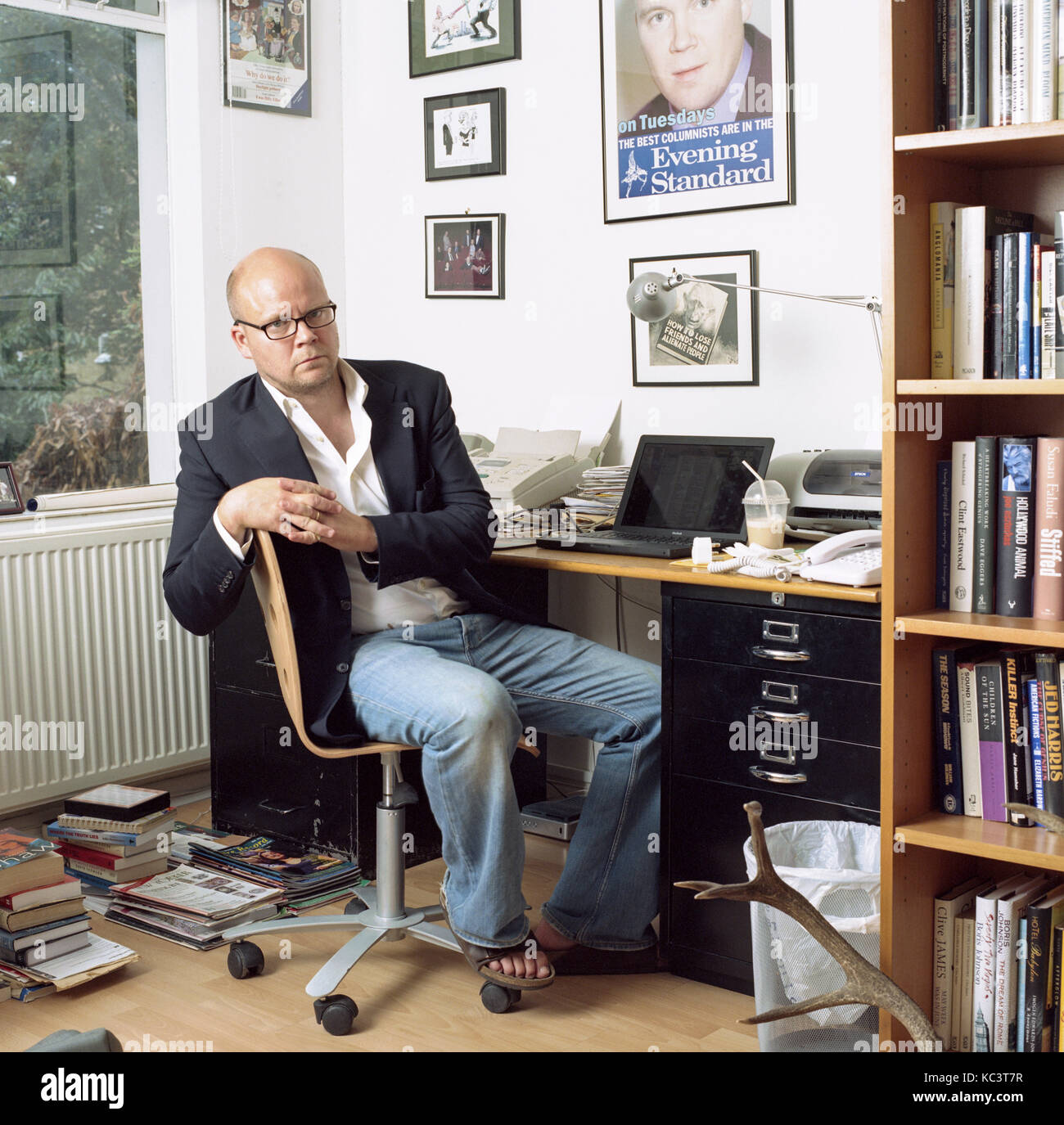 Toby Young, English Journalist and Author photographed in London ...