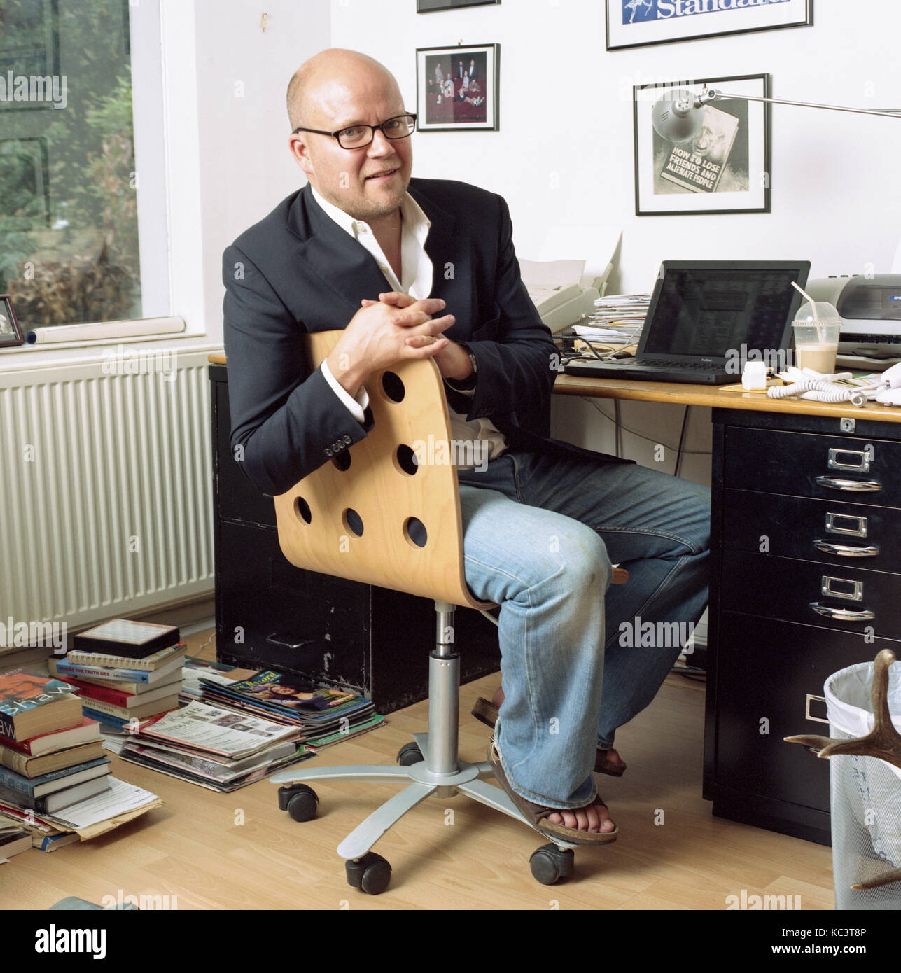Toby Young, English Journalist and Author photographed in London ...