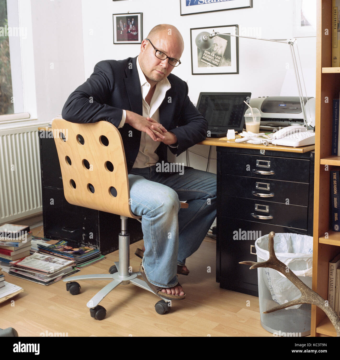 Toby Young, English Journalist and Author photographed in London ...