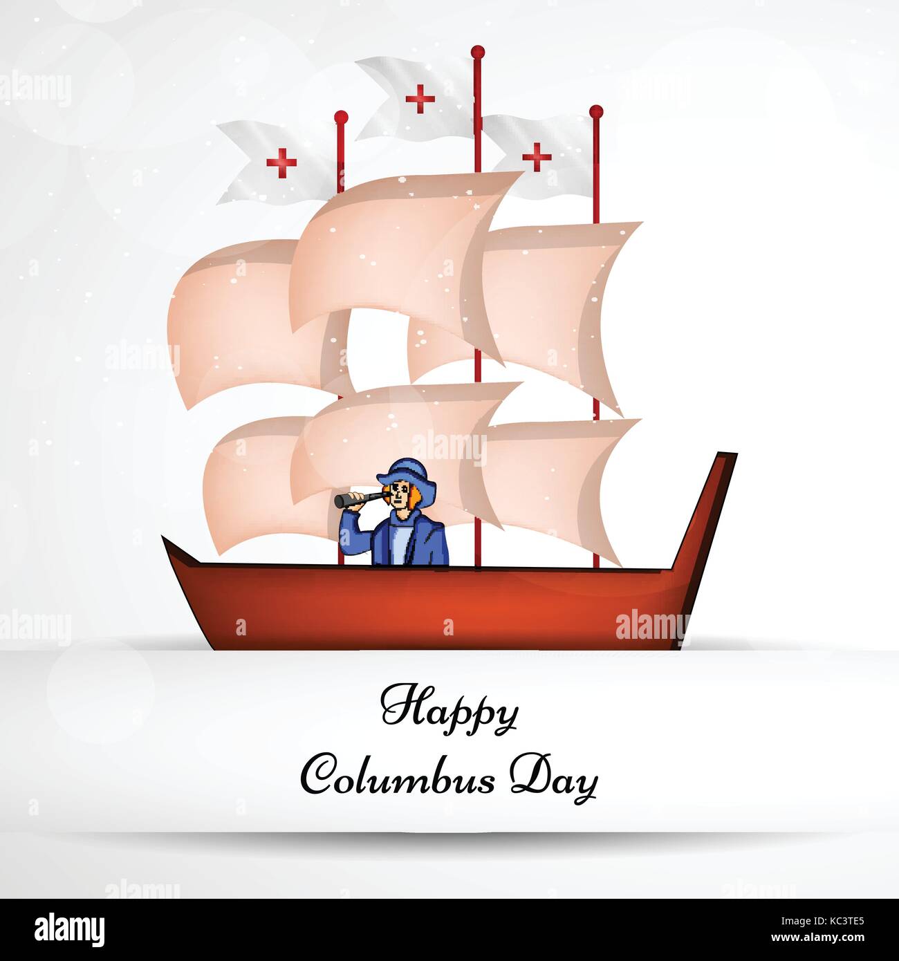 illustration of Columbus Day Background Stock Vector Image & Art - Alamy