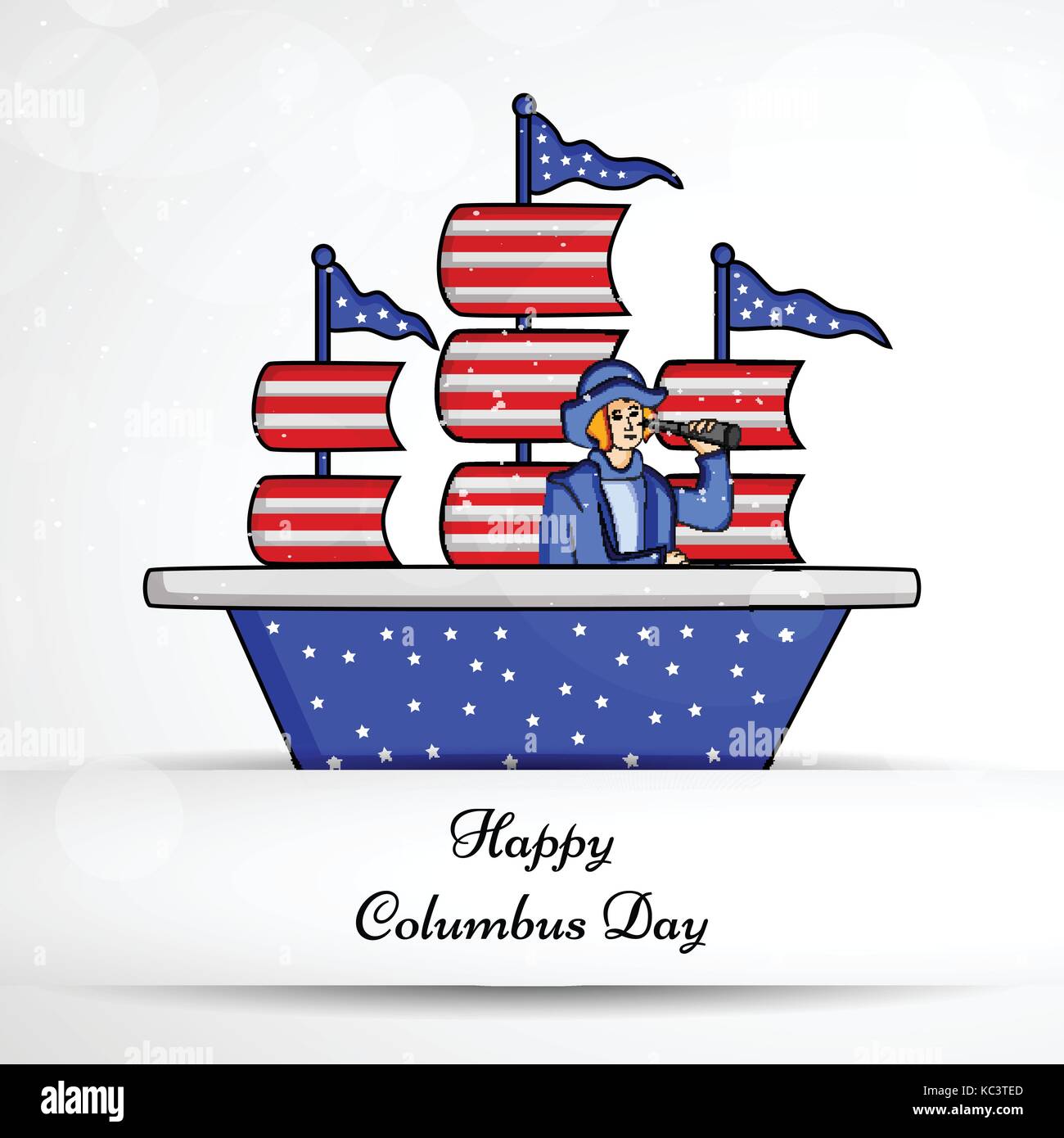 illustration of Columbus Day Background Stock Vector Image & Art - Alamy