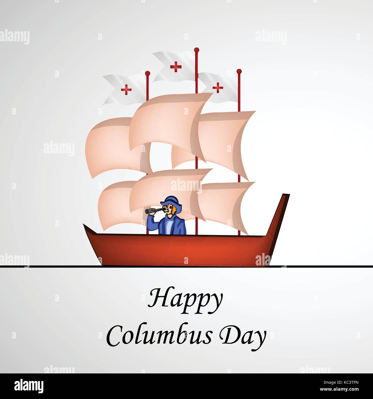 illustration of Columbus Day Background Stock Vector Image & Art - Alamy