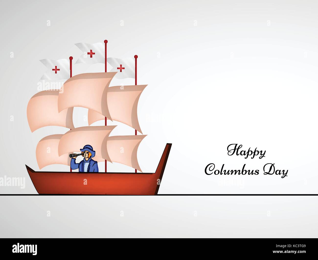illustration of Columbus Day Background Stock Vector Image & Art - Alamy