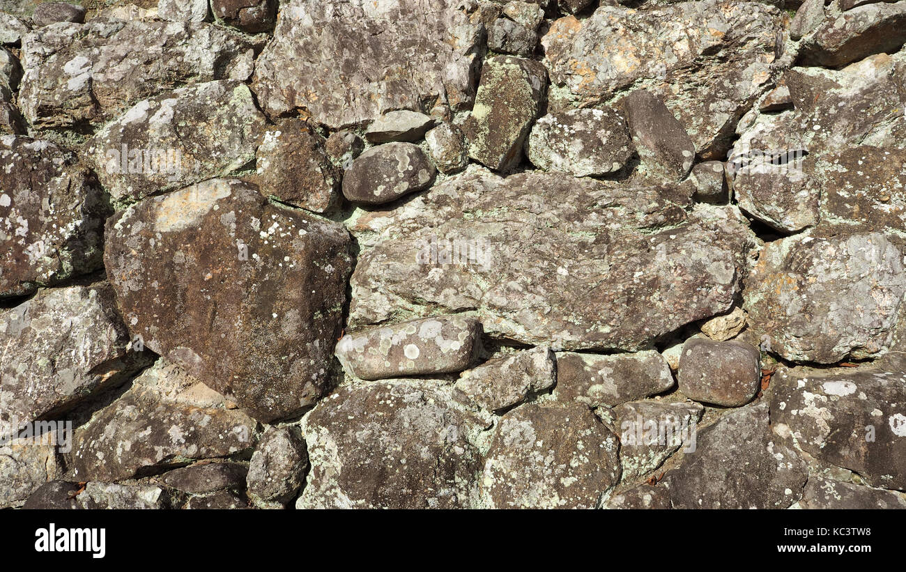 The strong and old stone wall texture from Himeji castle in Hyogo Japan ...
