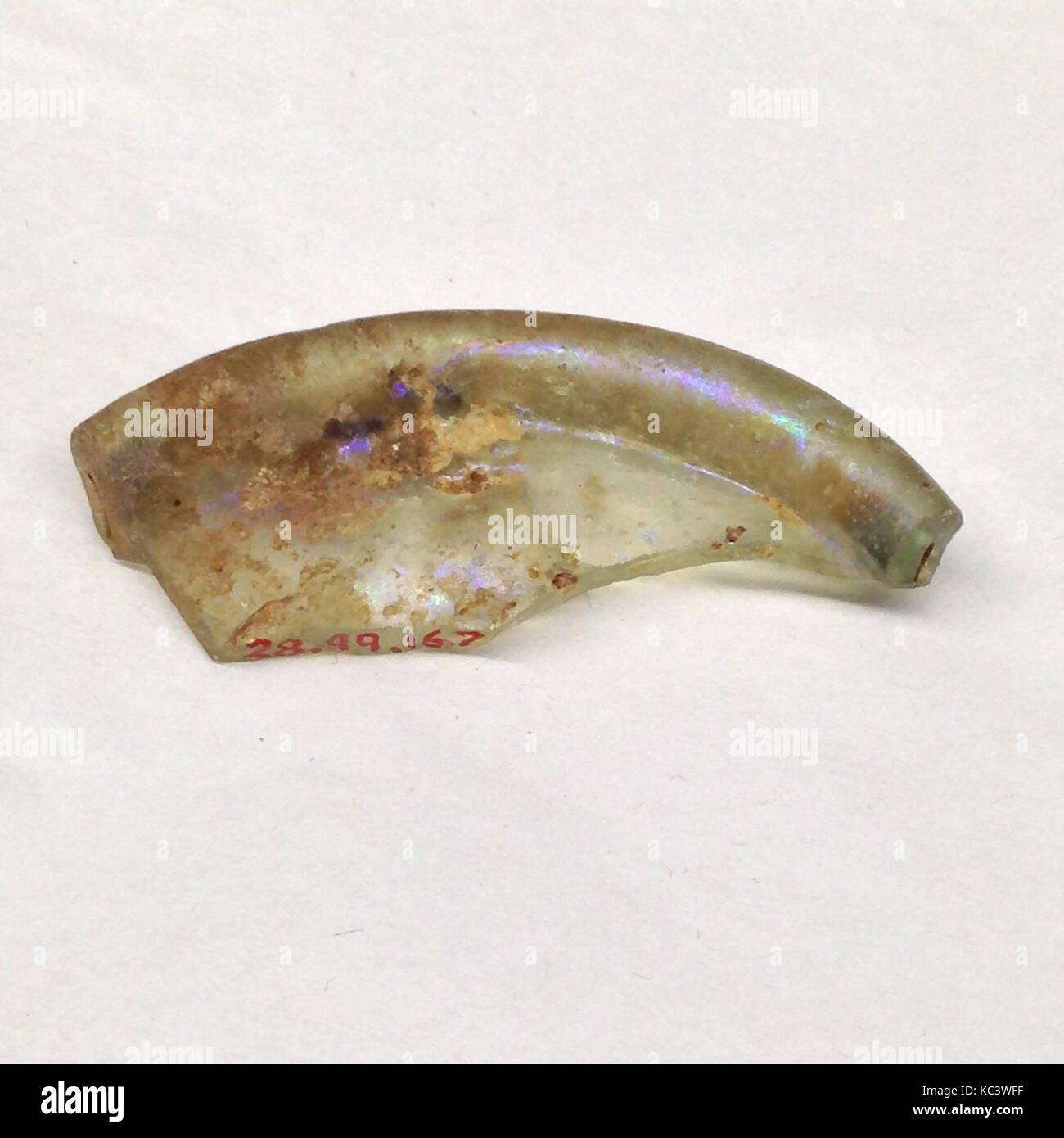 Fragment, ca. 1150–ca. 1250, European or Middle Eastern, Glass, ceramic ...