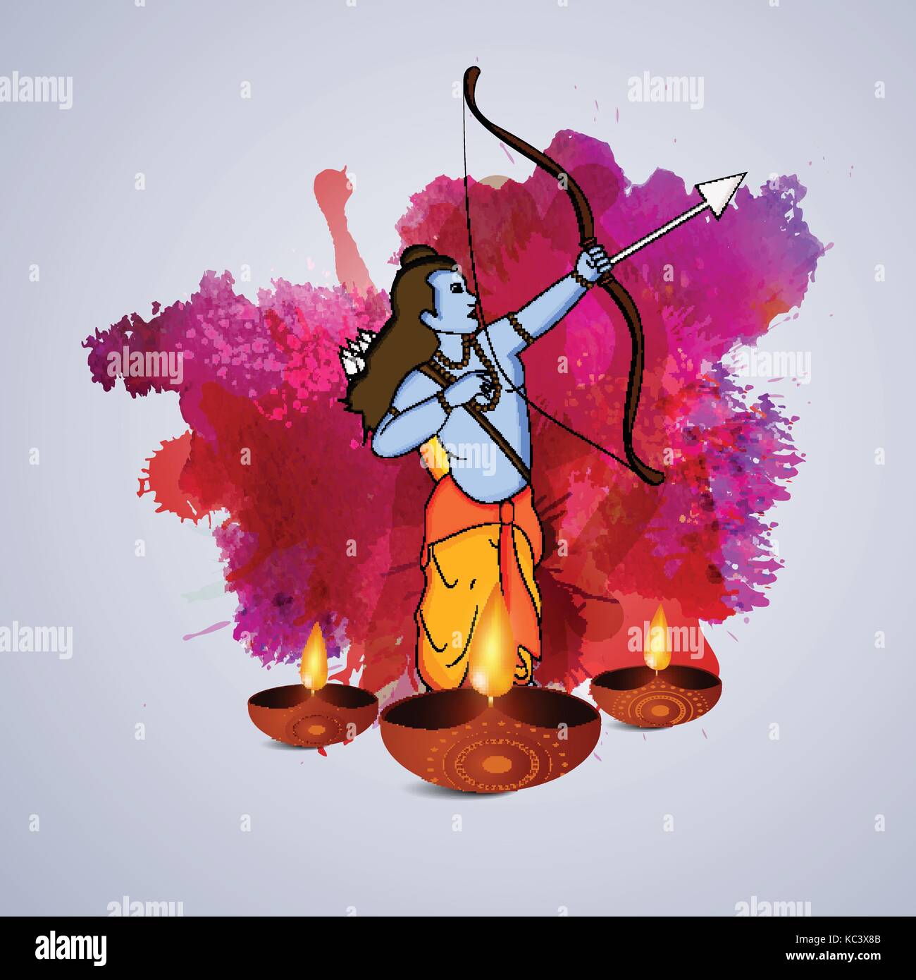 illustration of hindu festival Diwali background Stock Vector Image ...