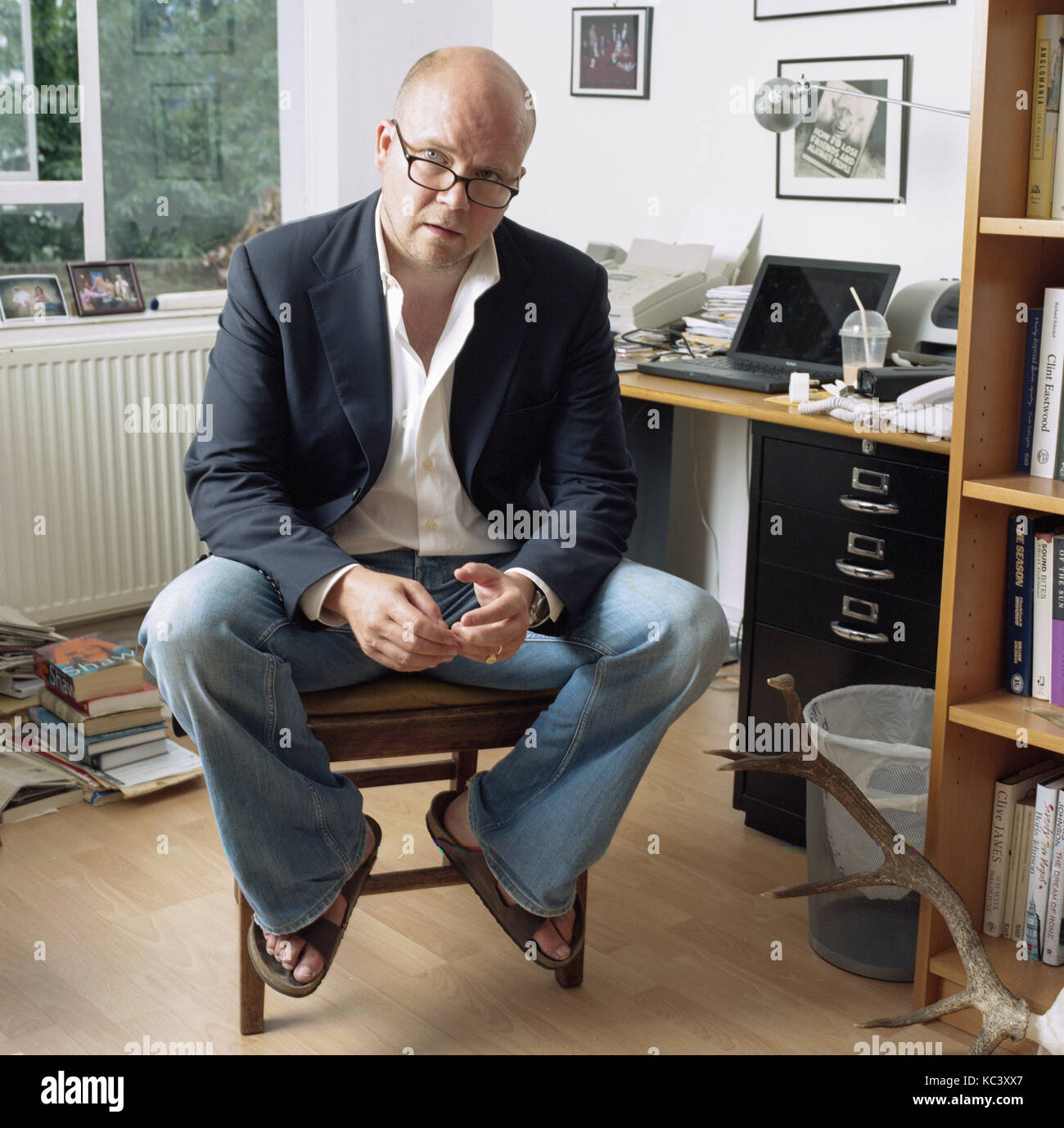Toby Young, English Journalist and Author photographed in London ...