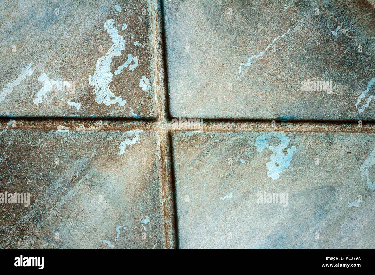 Old blue metal tin panel wall texture. Architecture detail background ...