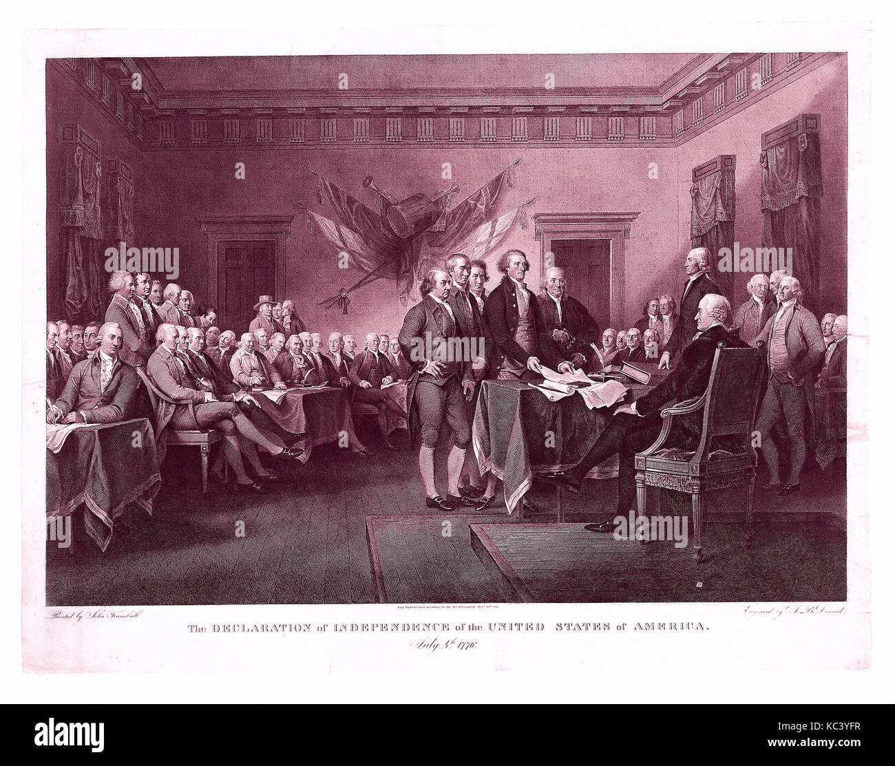 Trumbull declaration of independence hi-res stock photography and ...