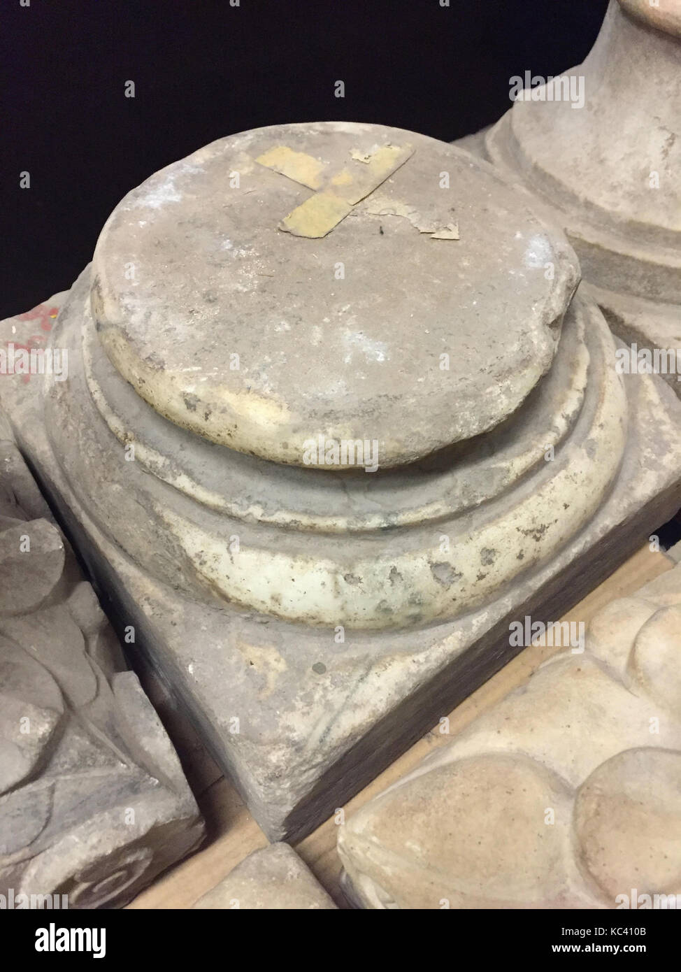 Plinth, 14th century, Made in Spain, Marble, Sculpture Stock Photo - Alamy