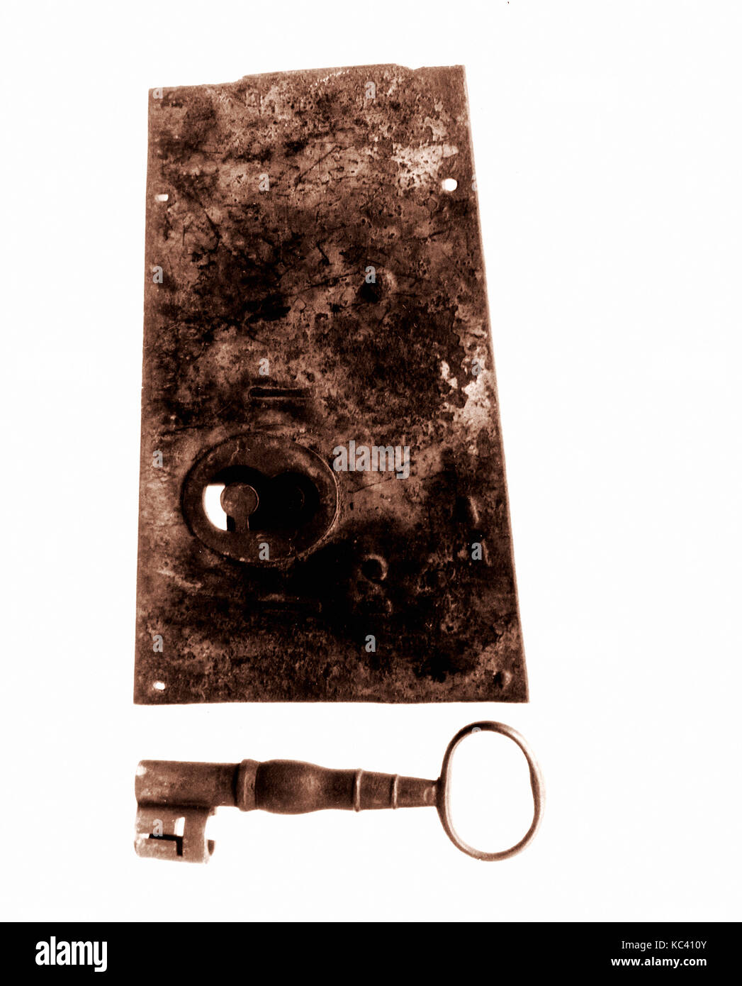 Key in lock iron Cut Out Stock Images & Pictures - Alamy