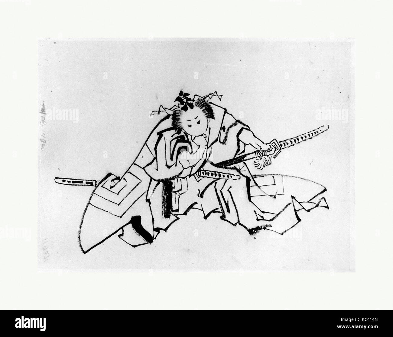 The Actor Danjuro as Shibaraku, School of Katsushika Hokusai, 18th–19th ...