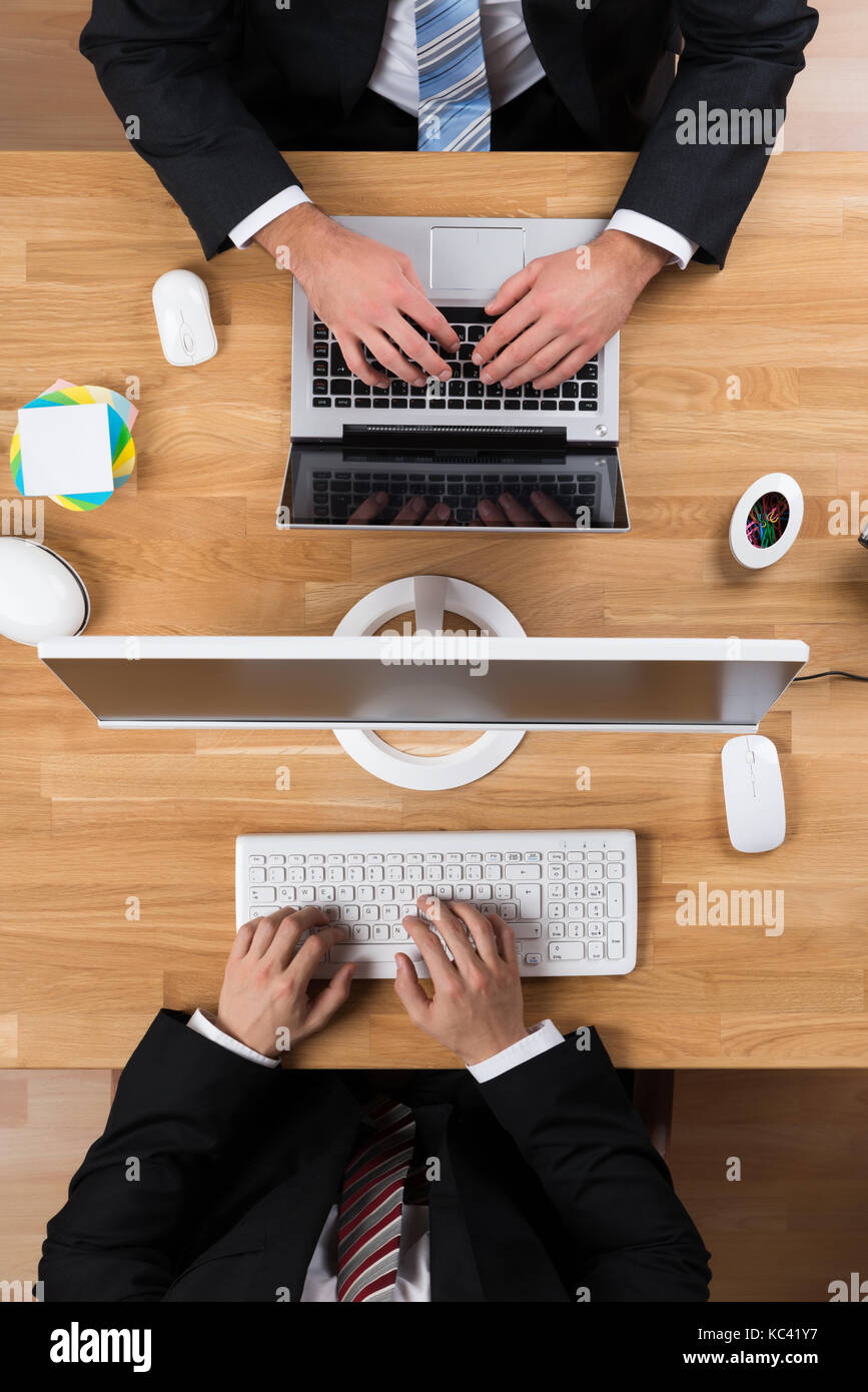 Overhead desk shot hi-res stock photography and images - Alamy