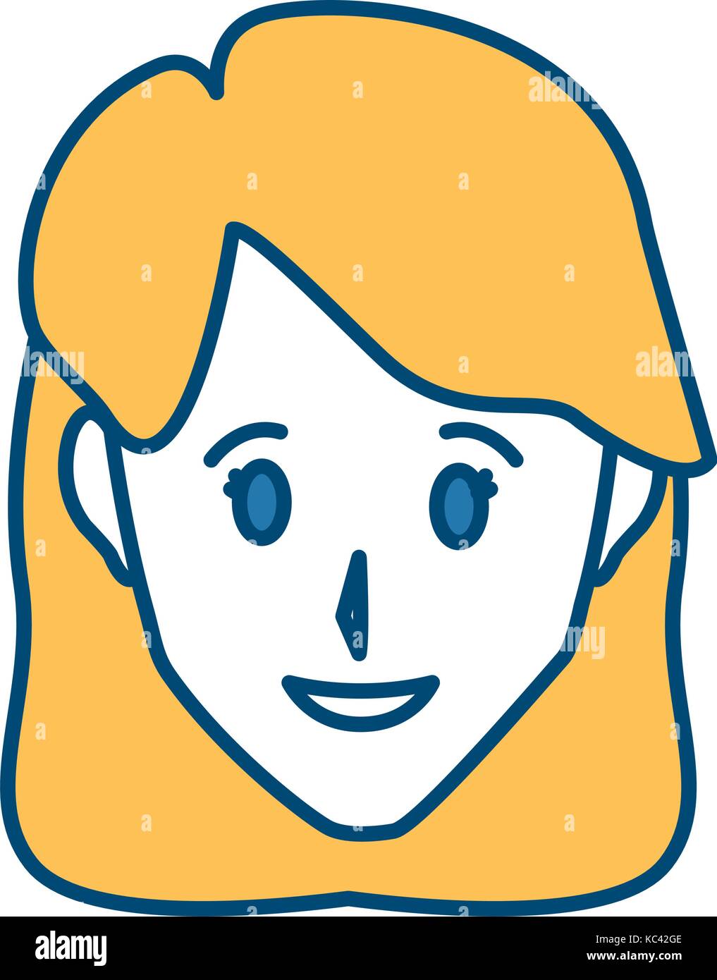 Woman smiling cartoon Stock Vector Image & Art - Alamy