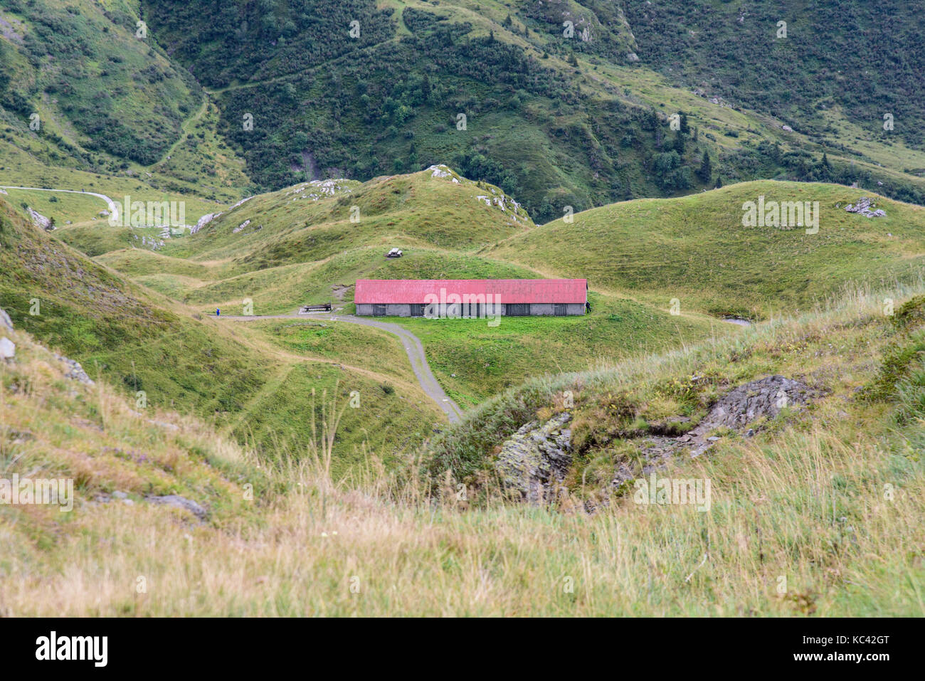 Huts and shelter in the Friuli Mountains Stock Photo - Alamy