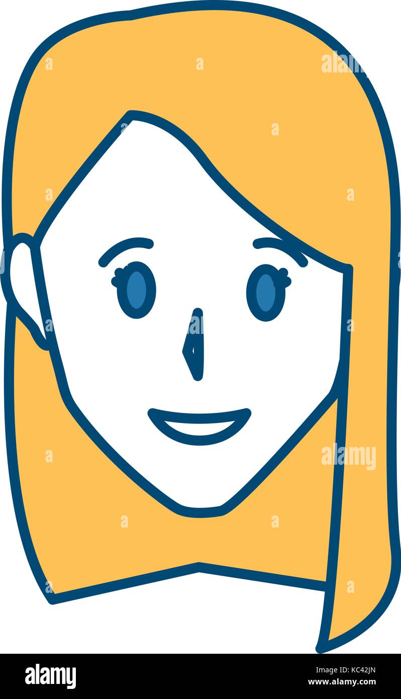 Woman smiling cartoon Stock Vector Image & Art - Alamy