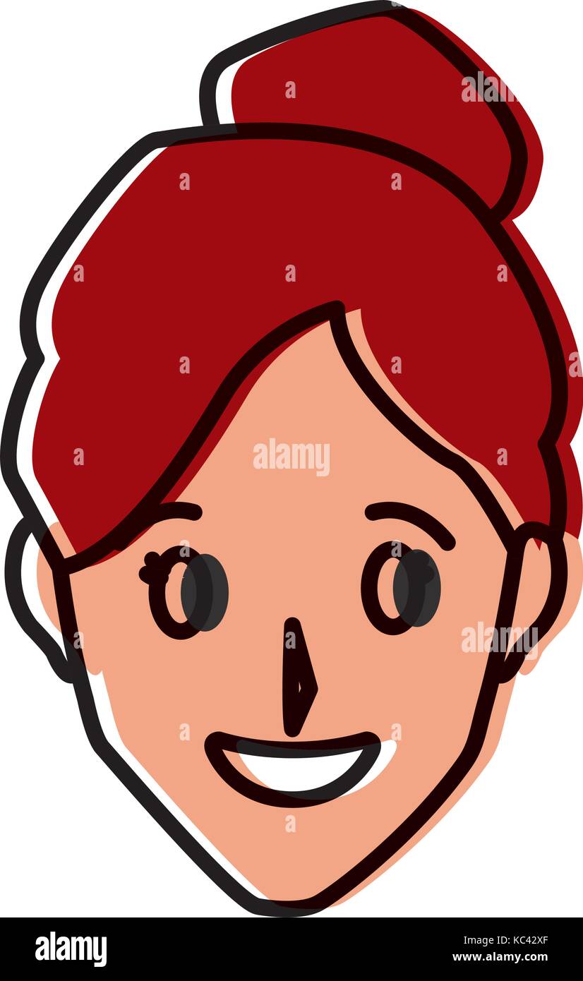 Woman smiling cartoon Stock Vector Image & Art - Alamy