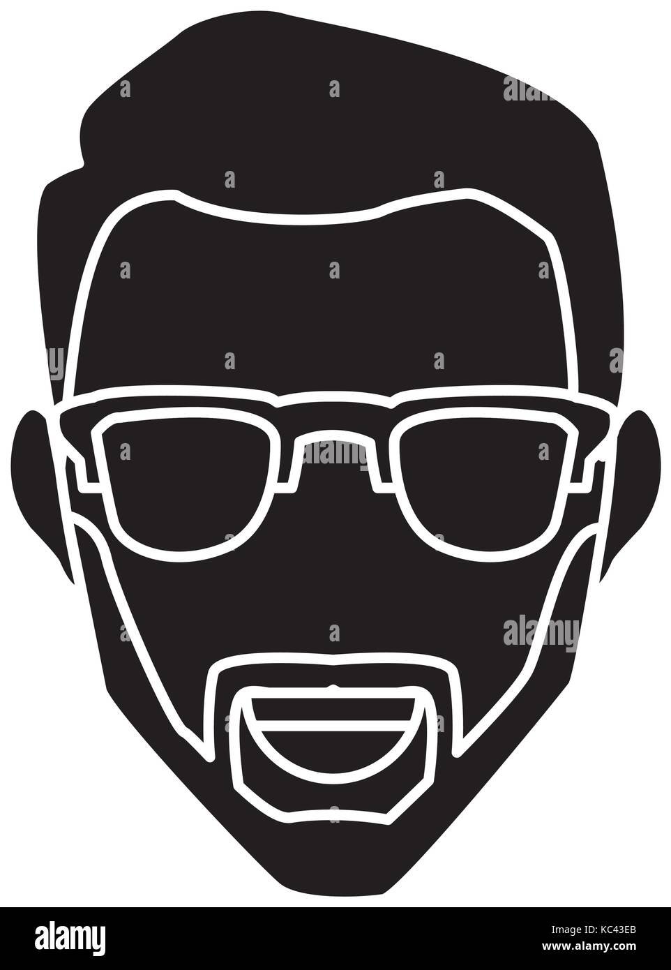 Man with glasses Stock Vector Image & Art - Alamy