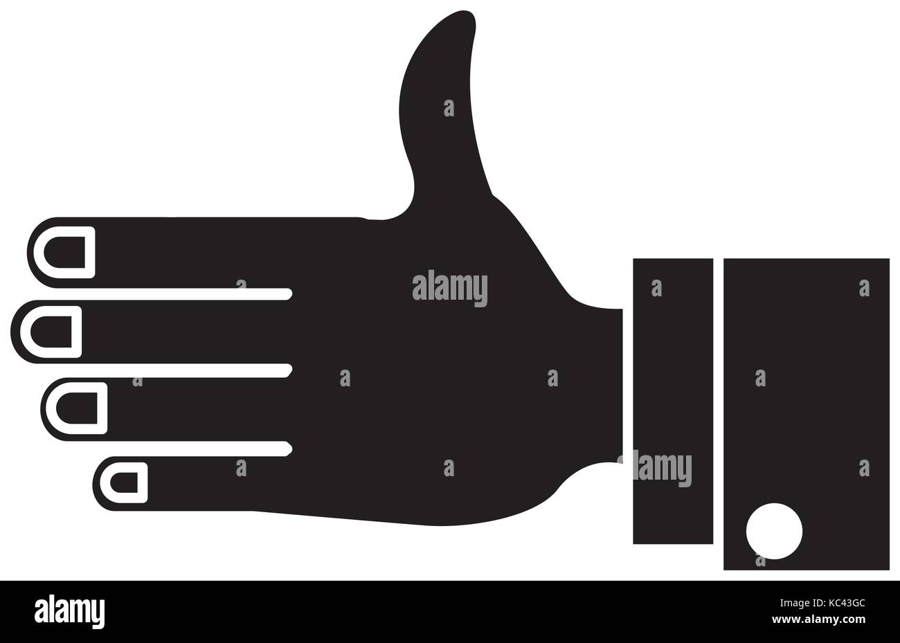 Hand with palm open Stock Vector Image & Art - Alamy