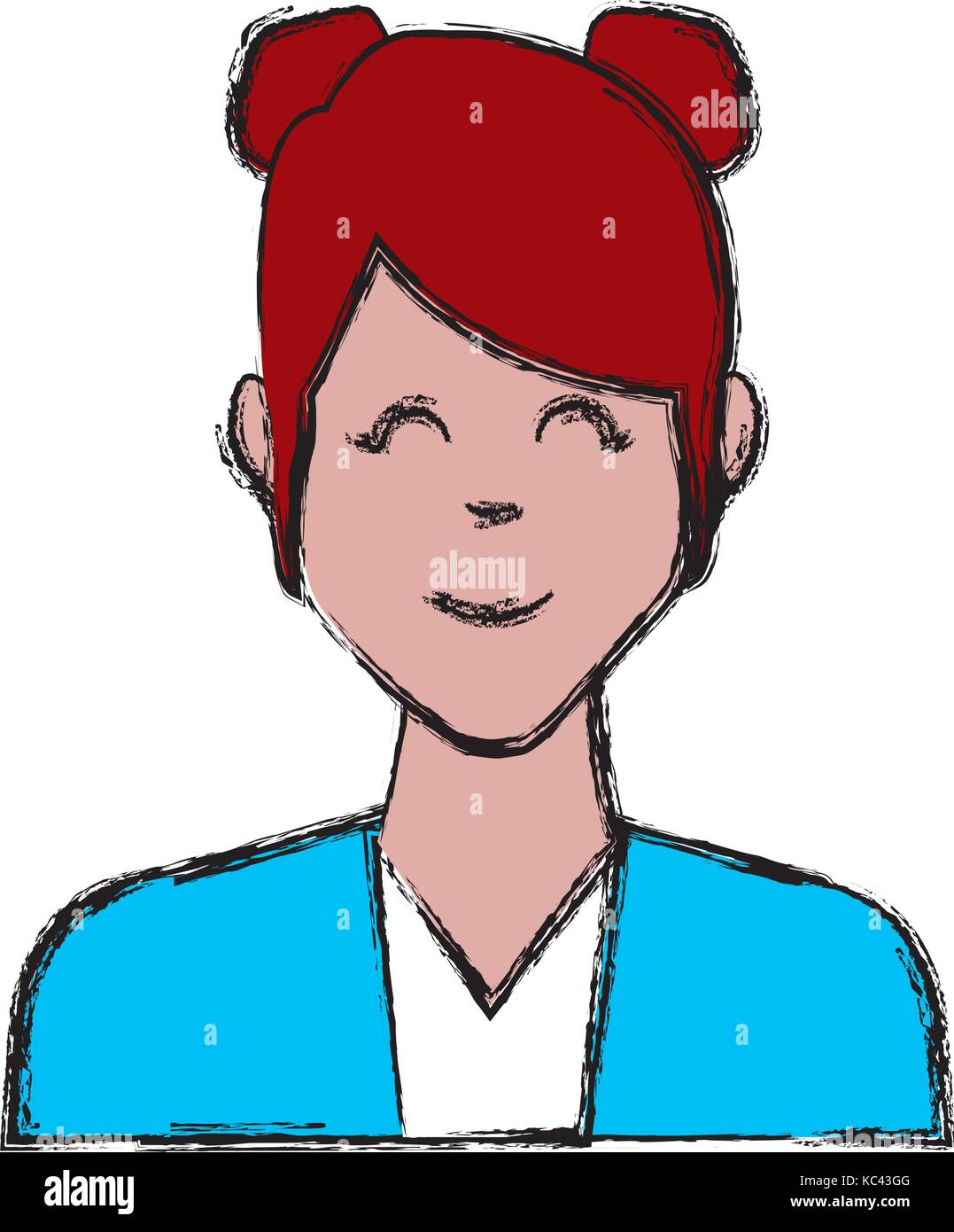 Woman smiling cartoon Stock Vector Image & Art - Alamy