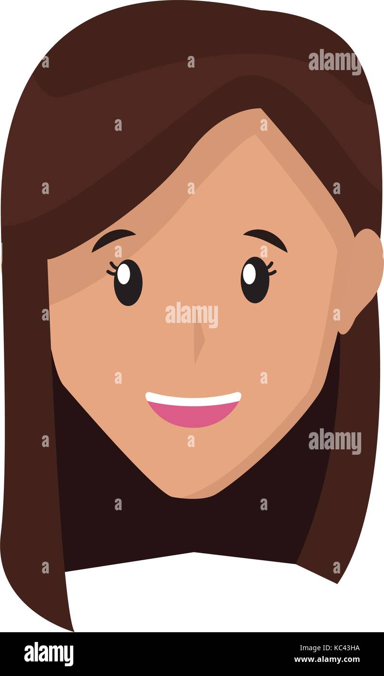Woman smiling cartoon Stock Vector Image & Art - Alamy