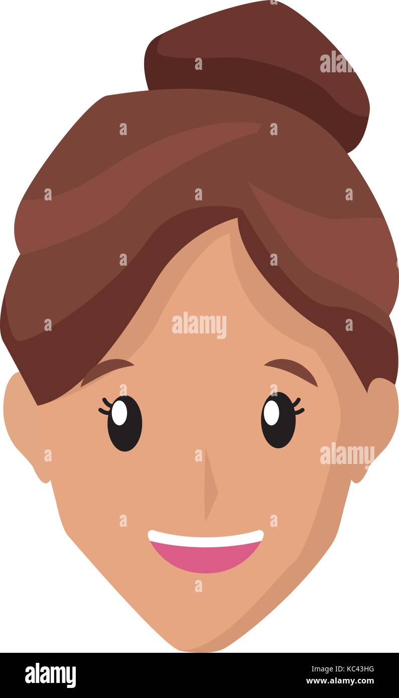 Woman smiling cartoon Stock Vector Image & Art - Alamy