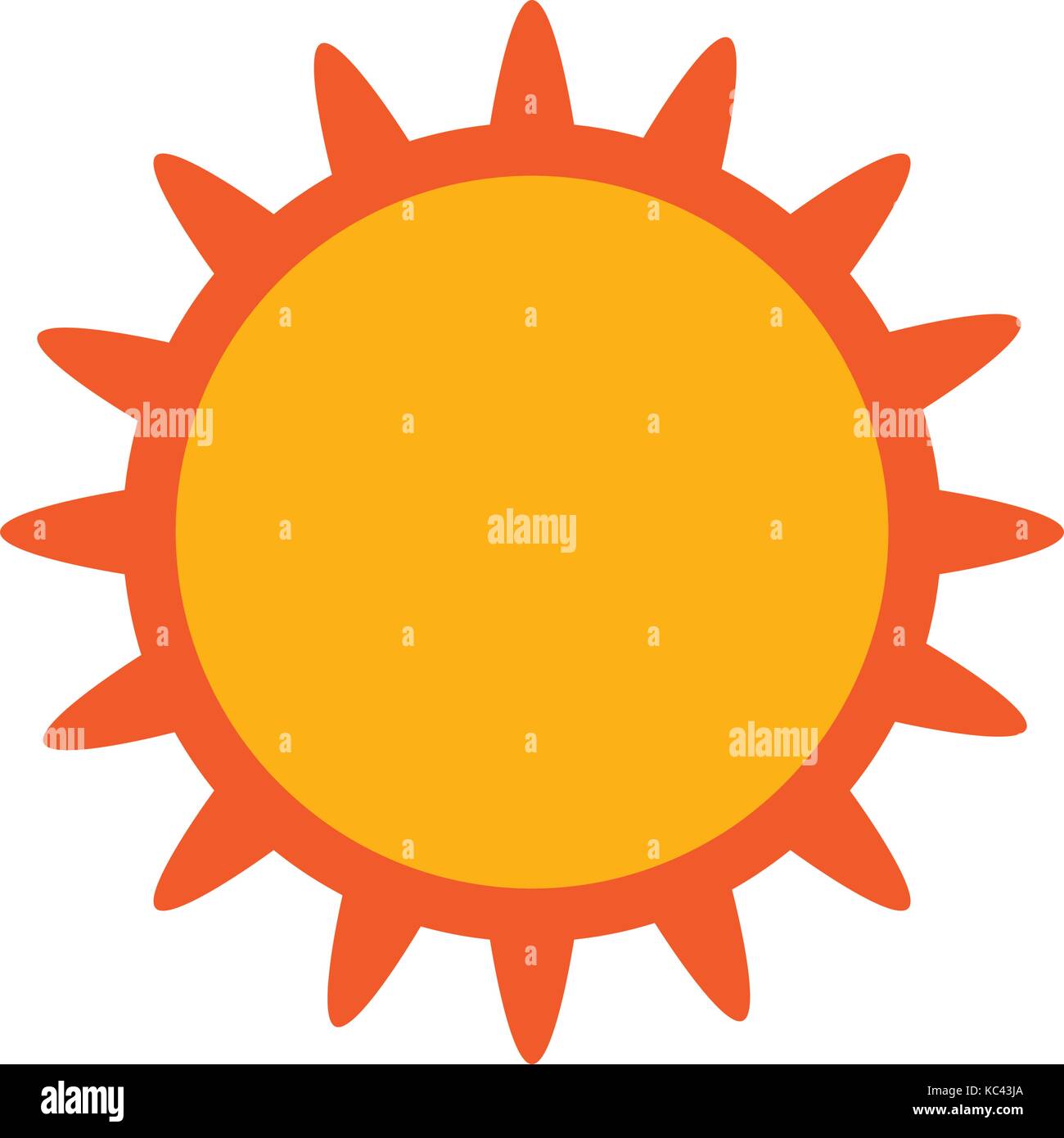 Sun isolated symbol Stock Vector Image & Art - Alamy