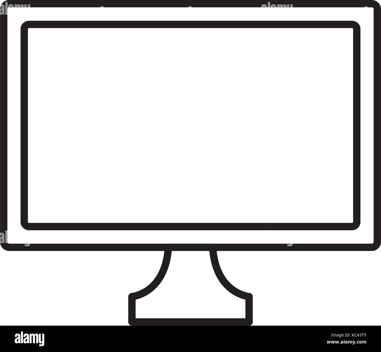 Pc screen monitor Stock Vector Image & Art - Alamy