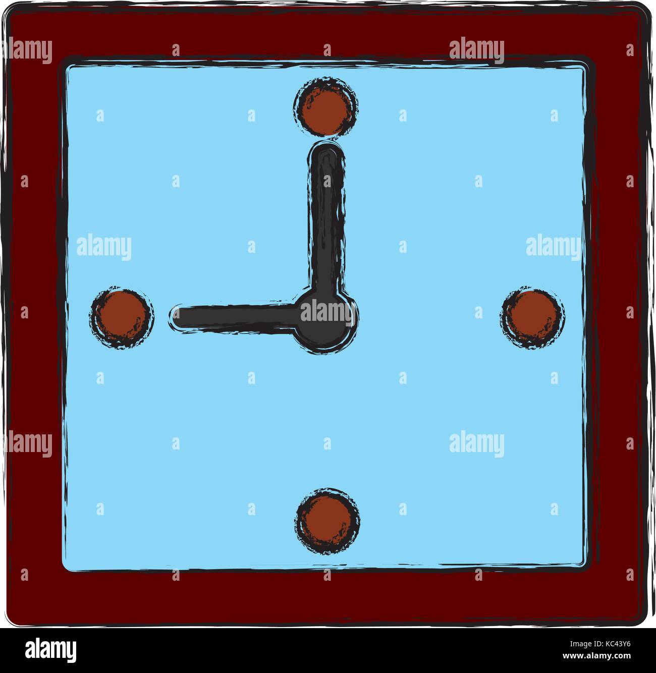 Wall clock time Stock Vector Image & Art - Alamy