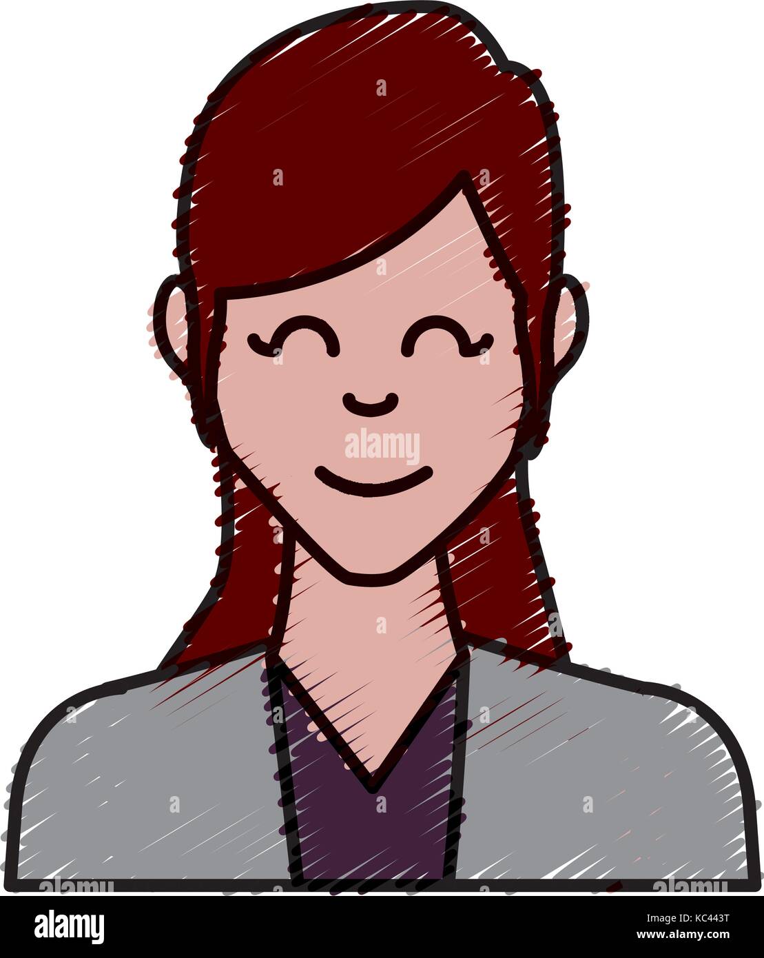 Woman smiling cartoon Stock Vector Image & Art - Alamy