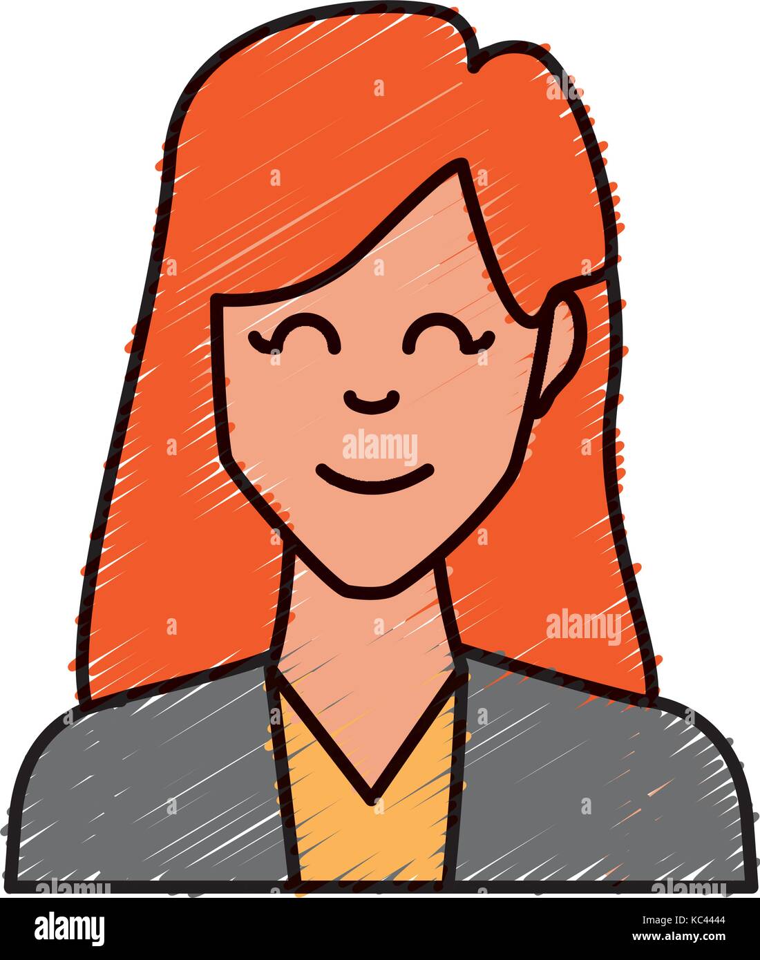 Woman smiling cartoon Stock Vector Image & Art - Alamy