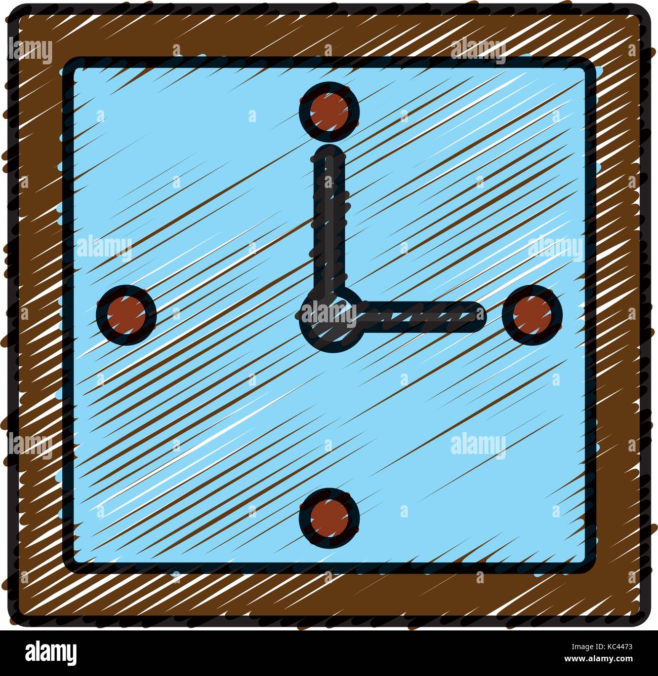 Wall clock time Stock Vector Image & Art - Alamy