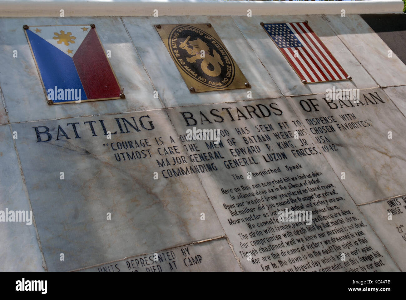 Battling Bastards of Bataan Memorial, Capas National Shrine, in Capas ...