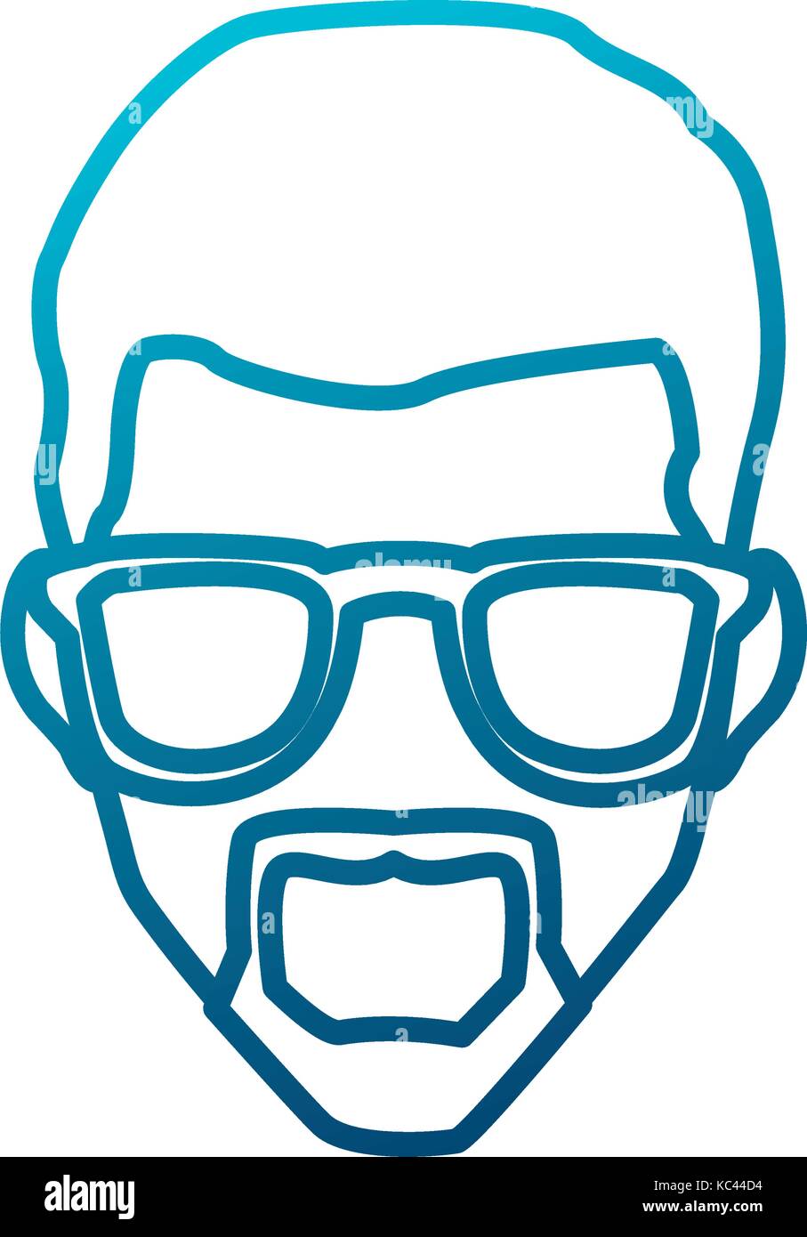 Man with glasses Stock Vector Image & Art - Alamy
