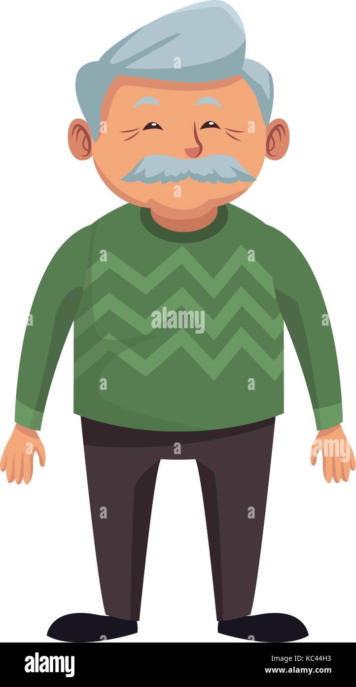 Cute grandfather cartoon Stock Vector Image & Art - Alamy