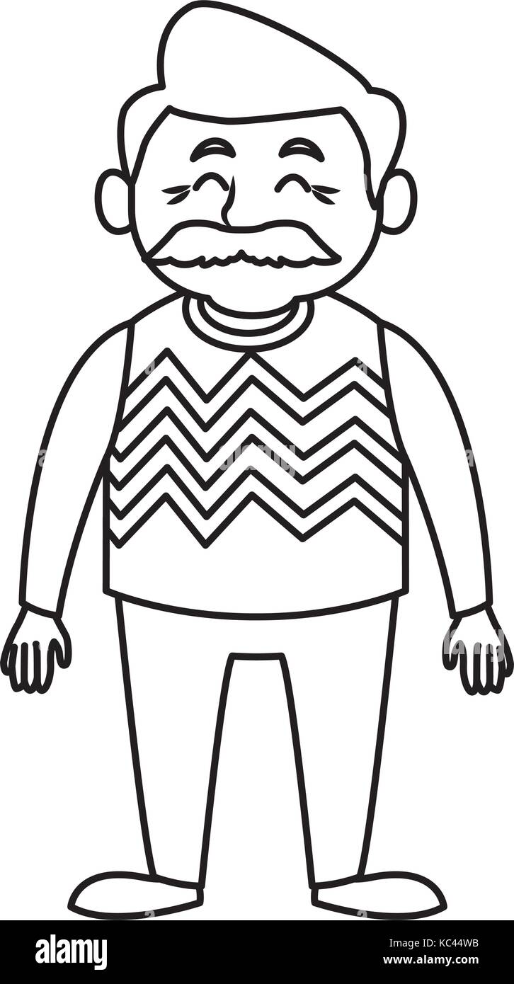 Cute grandfather cartoon Stock Vector Image & Art - Alamy