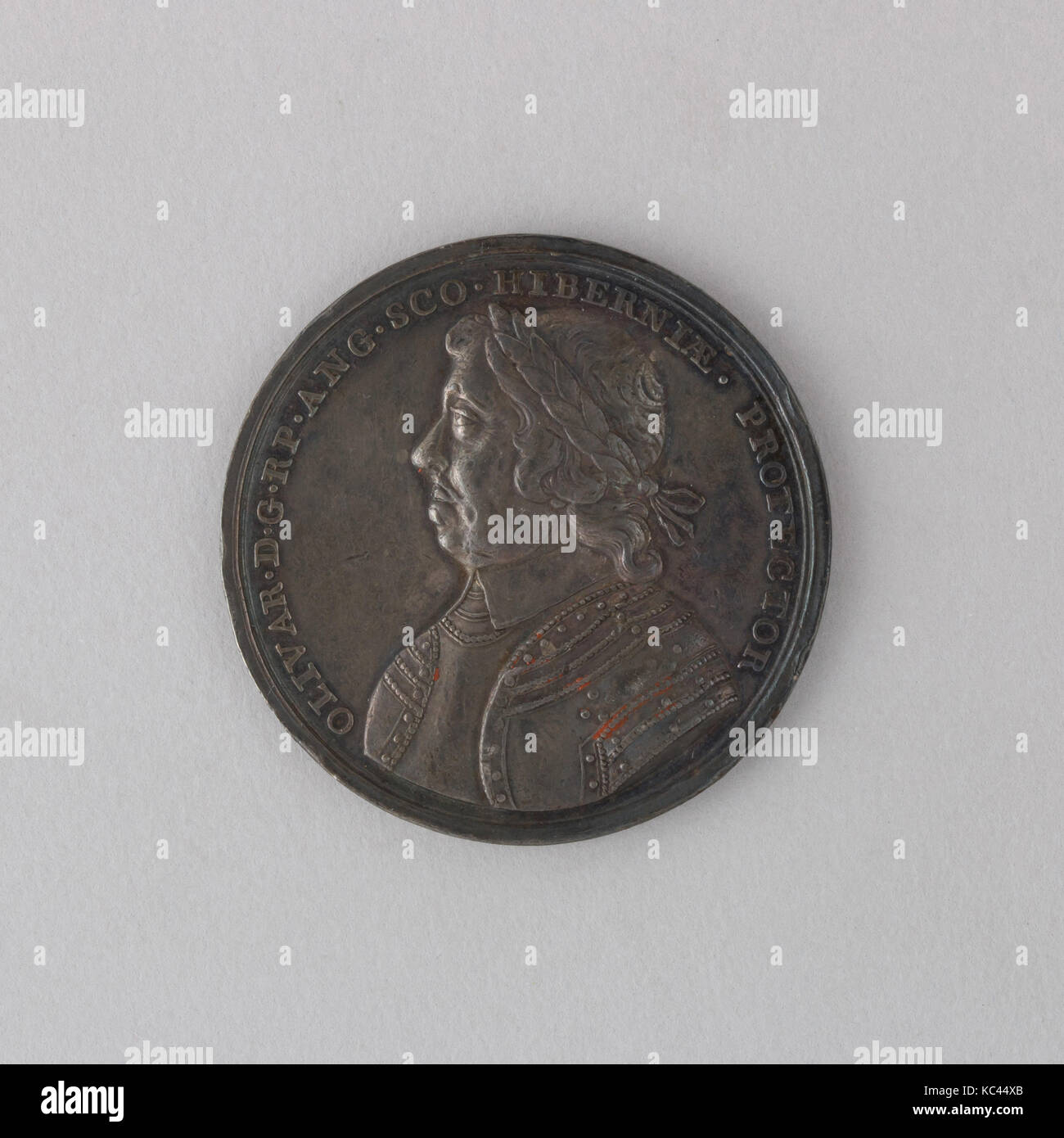 Medal Commemorating the Death of Cromwell, 1658, 17th century Stock ...