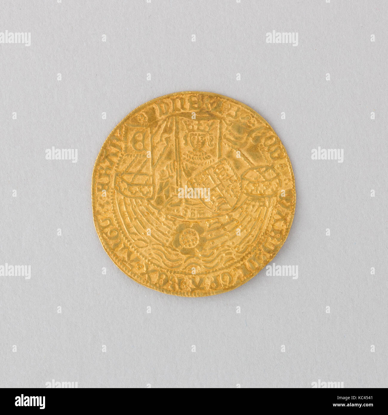 Coin (Noble, Rose) Showing Edward IV, 1461–83, British, Gold, Diam. 1 1 ...