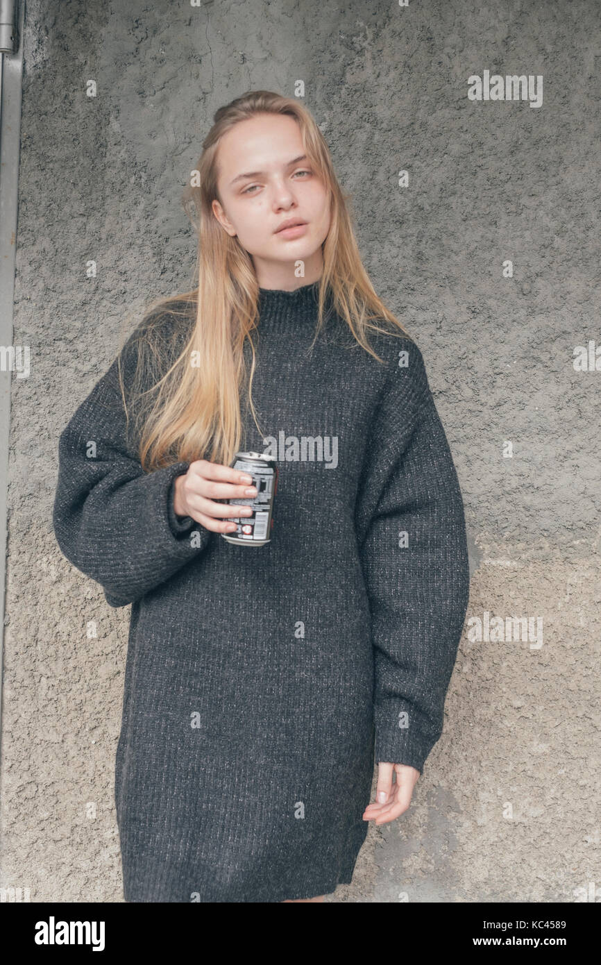 Beautiful girl in Porto, Portugal Stock Photo - Alamy