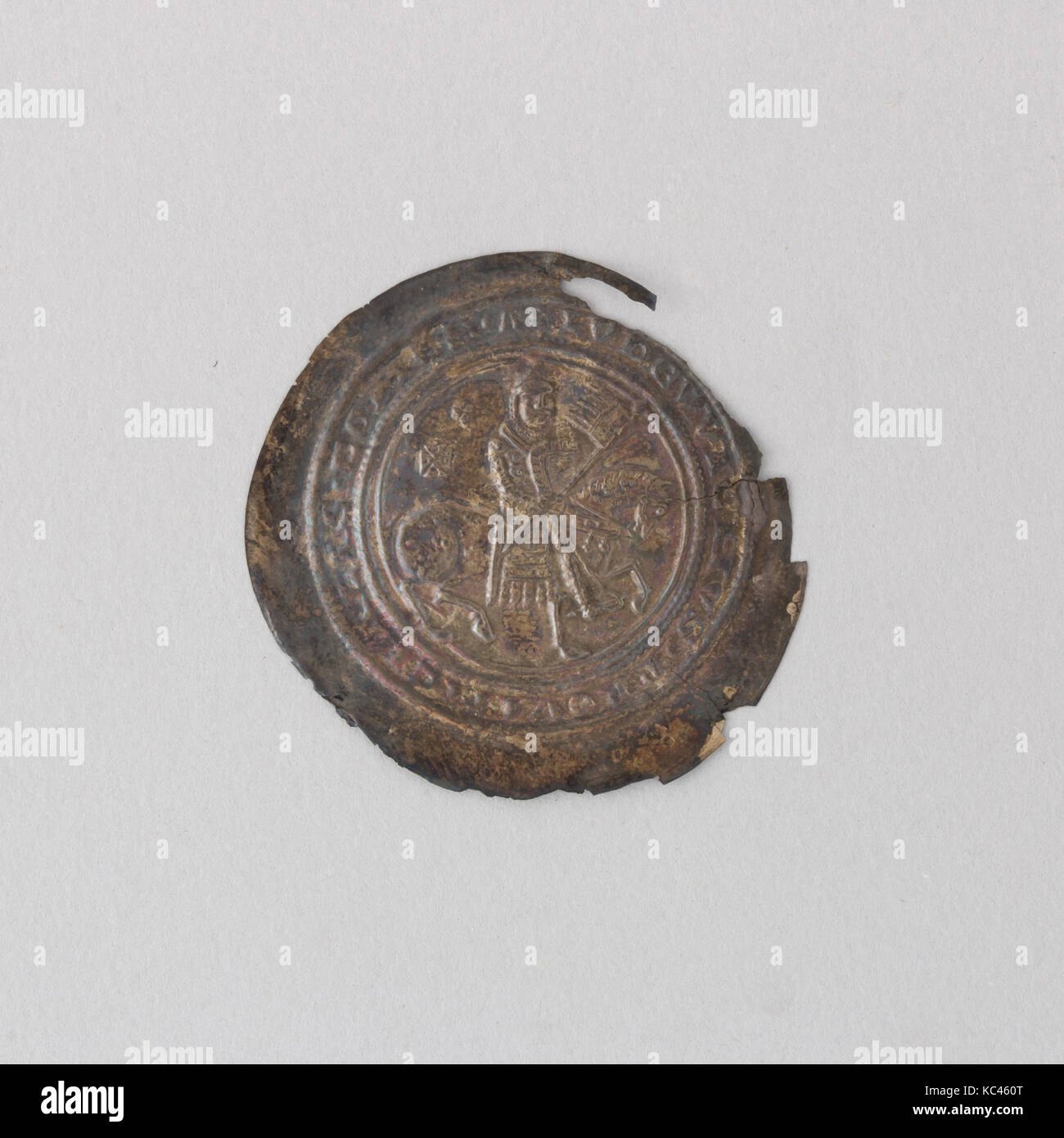 Coin Showing Ludwig III (Louis III (the Pious)), 12th century Stock ...