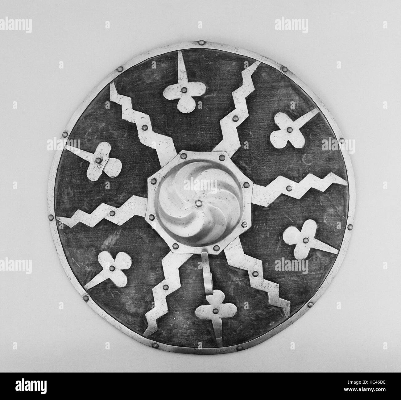 Shield, early 16th century, Italian, Wood, steel, velvet, Shields Stock ...