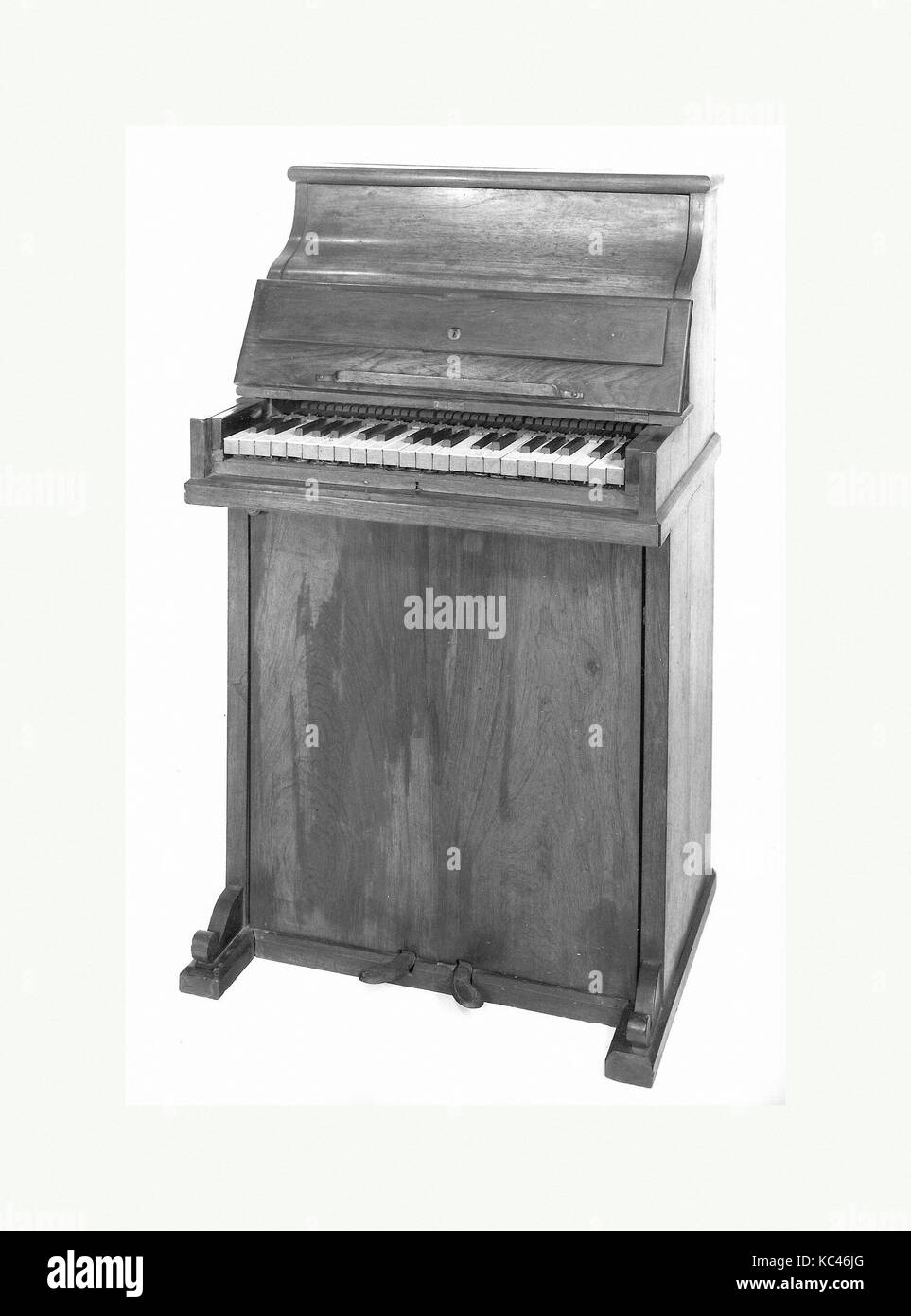 Upright piano and reed organ, mid-19th century, East Coast, United ...