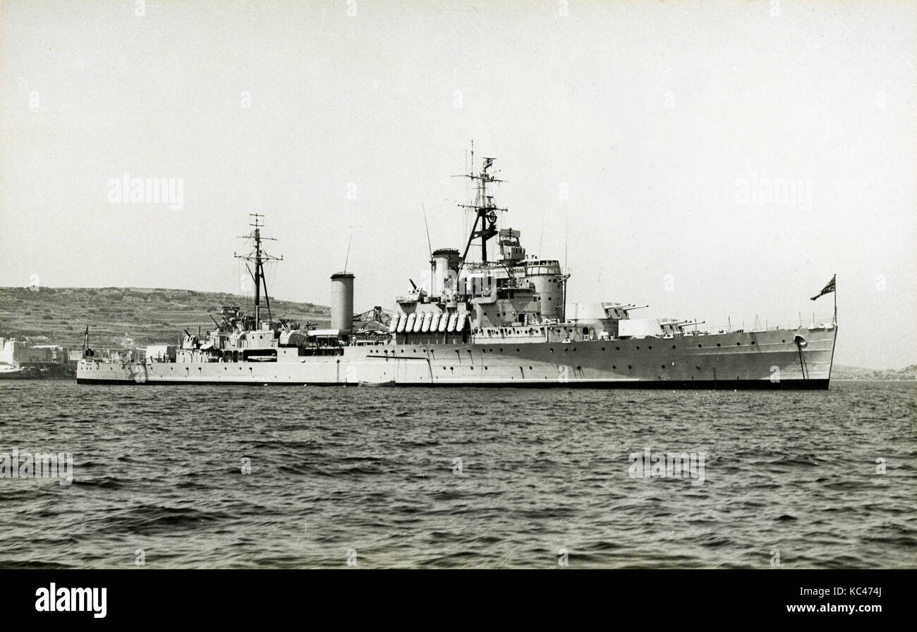 Antique c1940 photograph, HMS Jamaica (C44). HMS Jamaica, a Crown ...