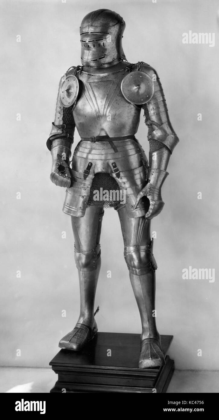 Armor, ca. 1500 and later, German, Steel, leather, H. 71 in. (180.3 cm ...