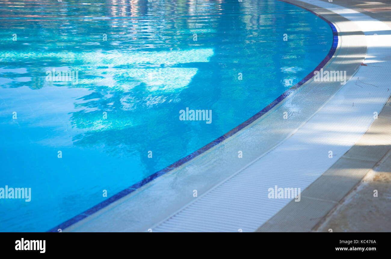 Blue swimming pool rippled water detail as a relax concept Stock Photo ...